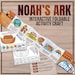 Instant Download Printable Noah's Ark Foldable Craft Activity, Great ...