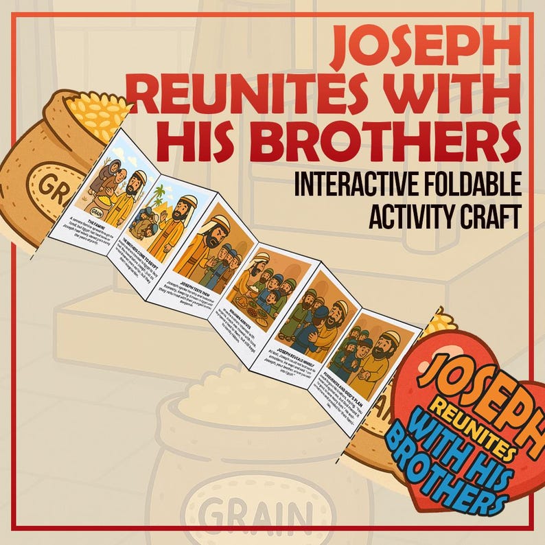 Joseph Reunites With His Brothers Instant Download, Great for Christian ...