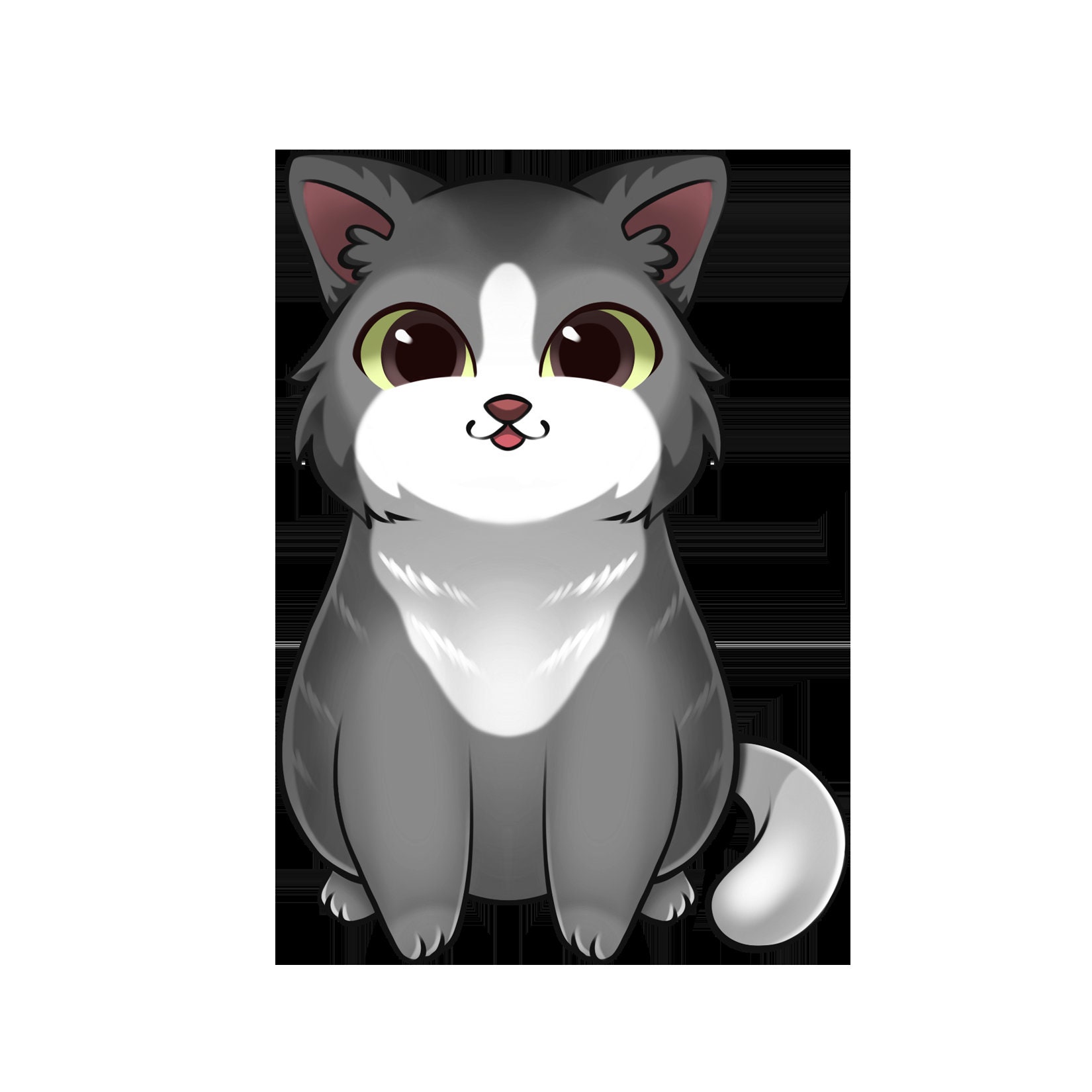 Cute Kitten Illustrations, Lots of Cat Pictures, Instant Download Cat ...
