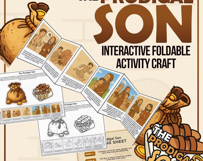 Forgiveness Craft for Kids - the Prodigal Son Hug Craft Printable Bible ...
