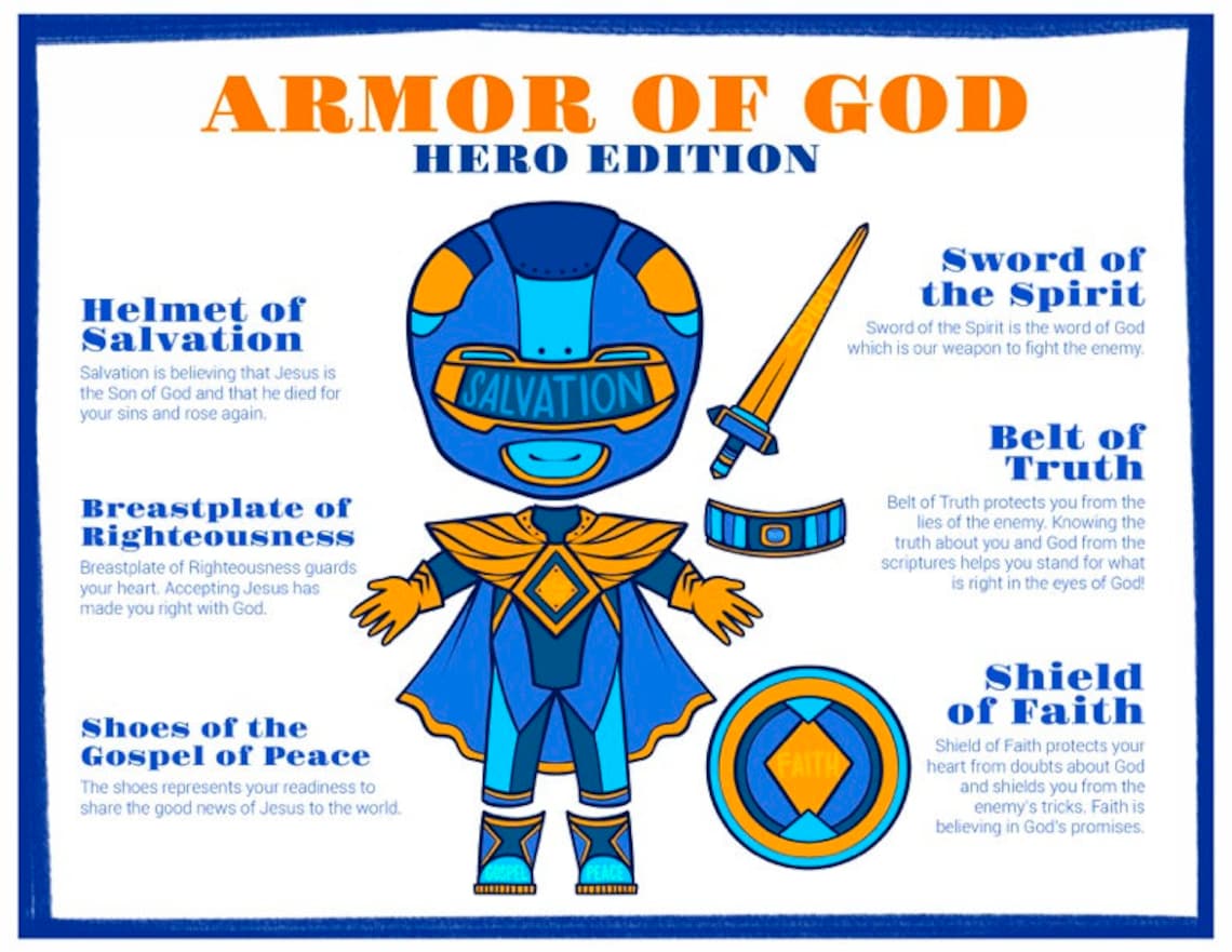Armor of God Hero Version Instant Download Printable Armor of God ...