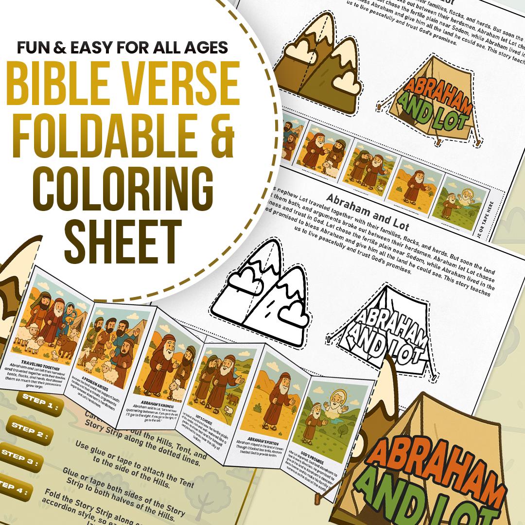 Abraham and Lot Instant Download, Great for Christian Kids ...