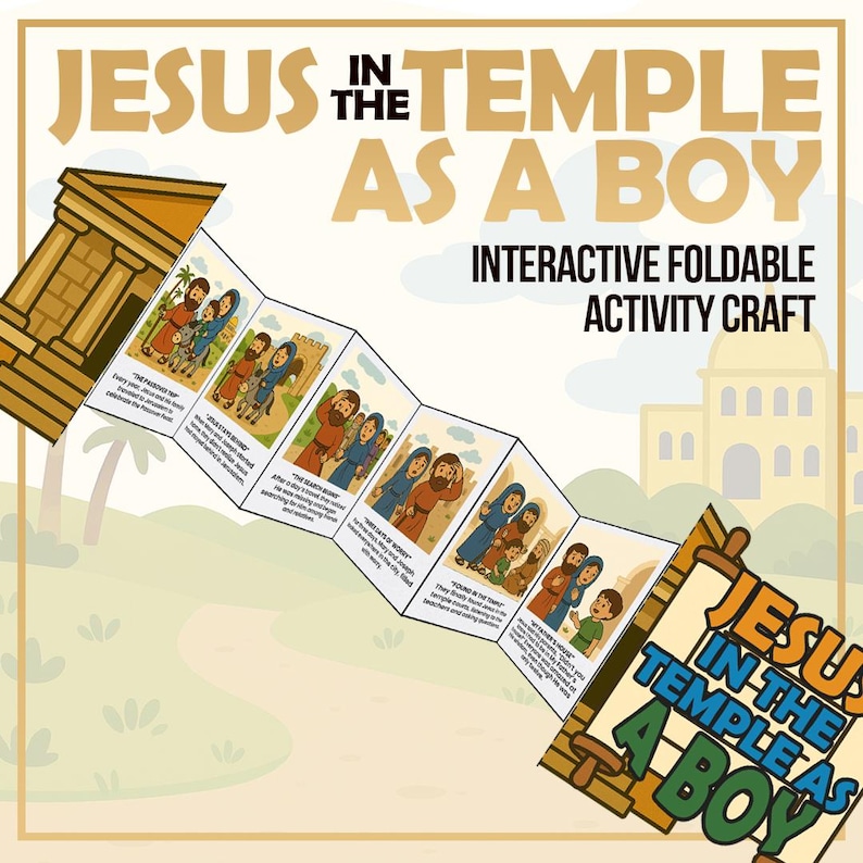 Jesus in the Temple as a Boy Instant Download, Great for Christian Kids ...