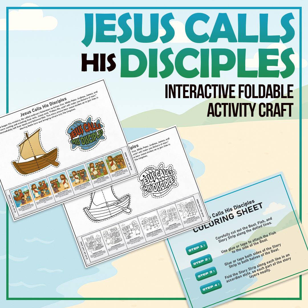 Jesus Calls His Disciples Instant Download, Great for Christian Kids ...