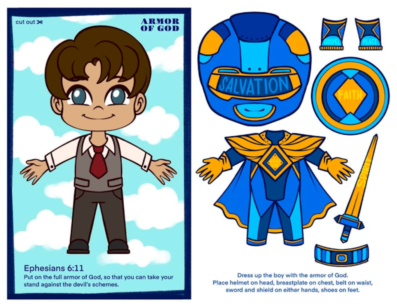 Armor of God Hero Version Instant Download Printable Armor of God ...