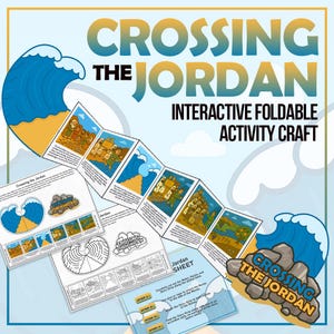 Instant Download Crossing the Jordan River Foldable Craft Activity ...