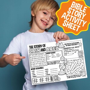 Cain and Abel Activity Sheet – Instant Download, Great Craft for ...