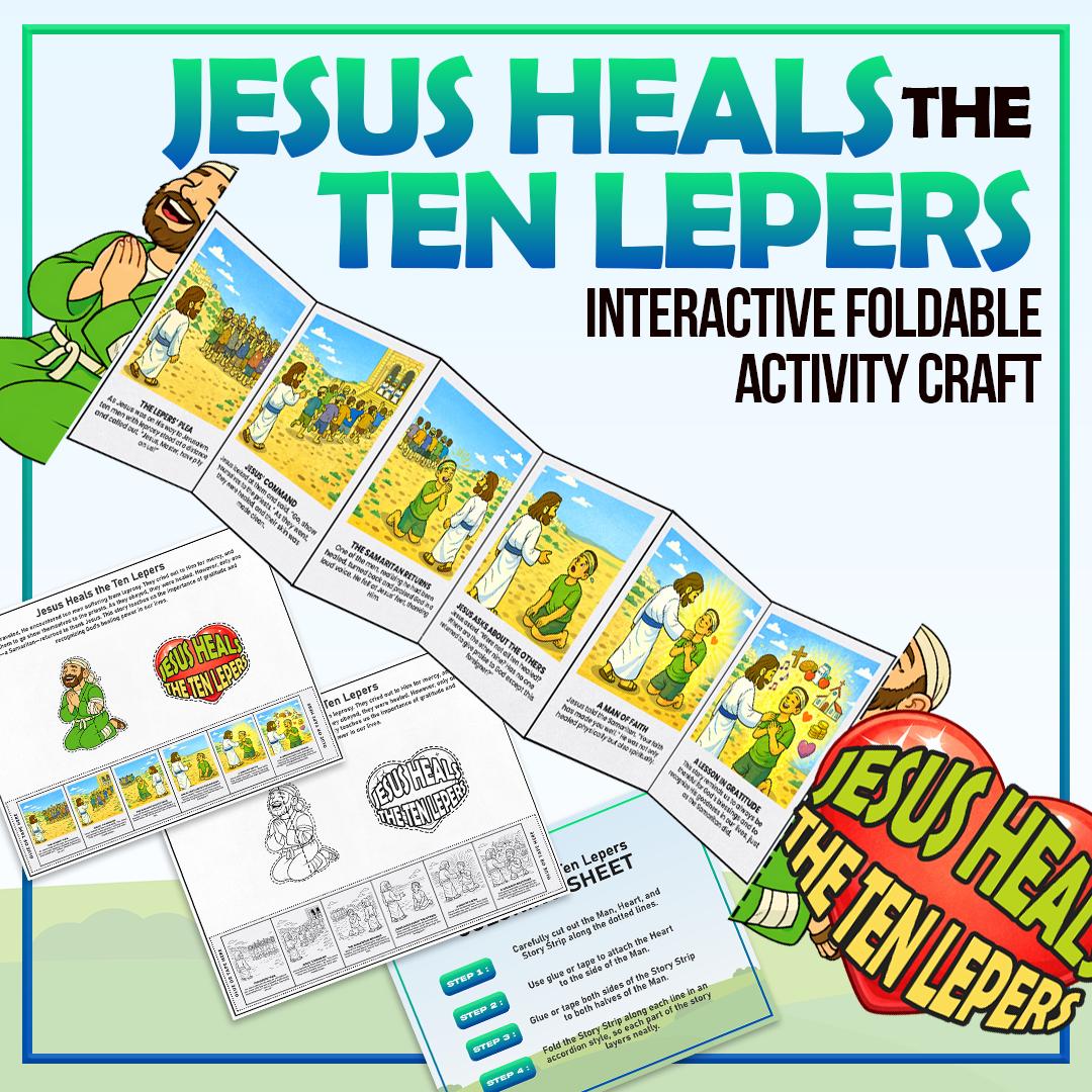 Jesus Heals the Ten Lepers Instant Download, Great for Christian Kids ...