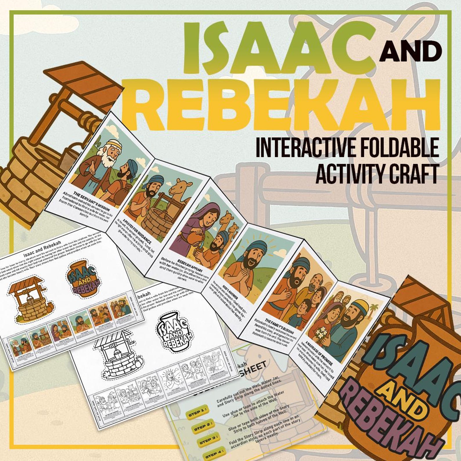 Isaac and Rebekah Instant Download, Great for Christian Kids ...