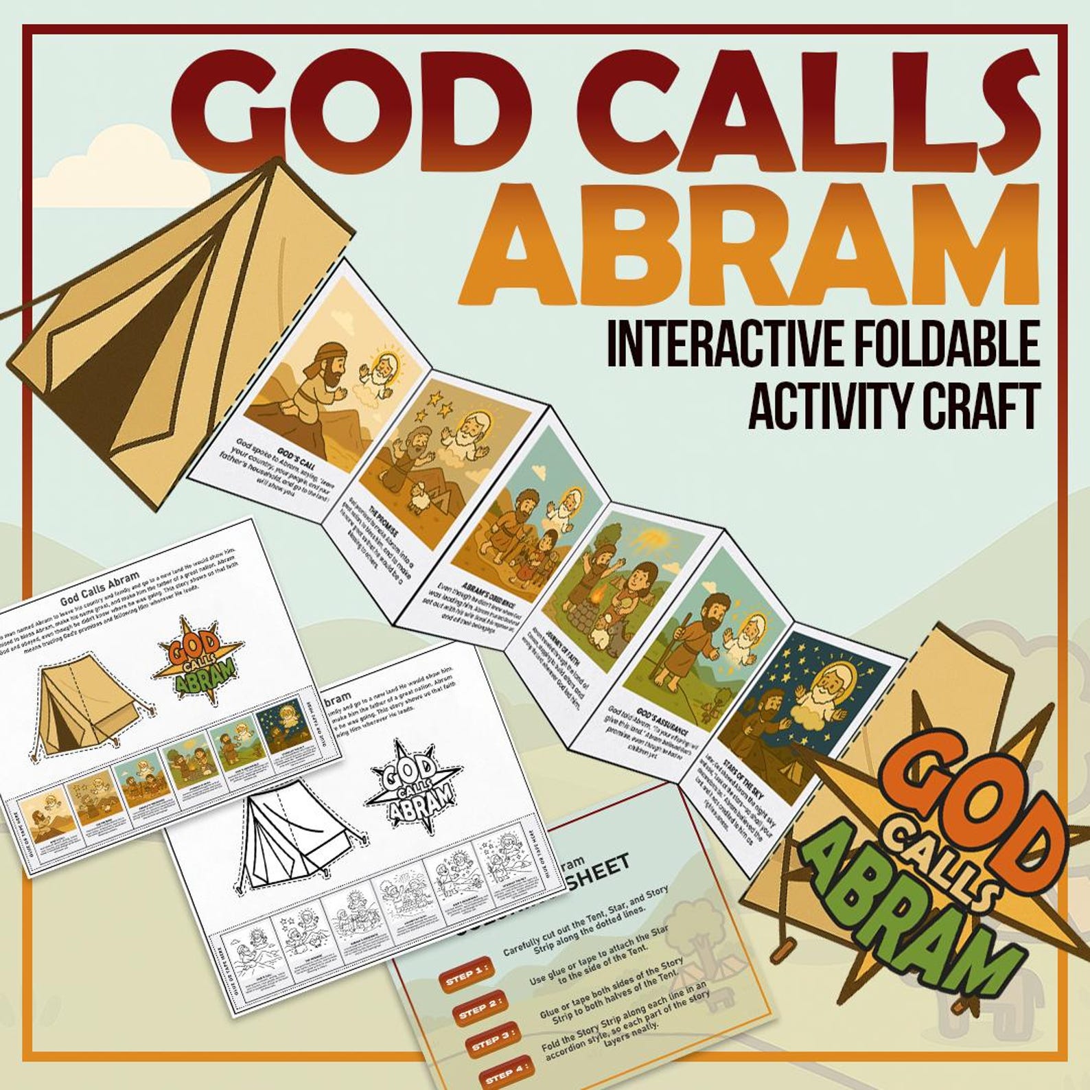 God Calls Abram Instant Download, Great for Christian Kids ...