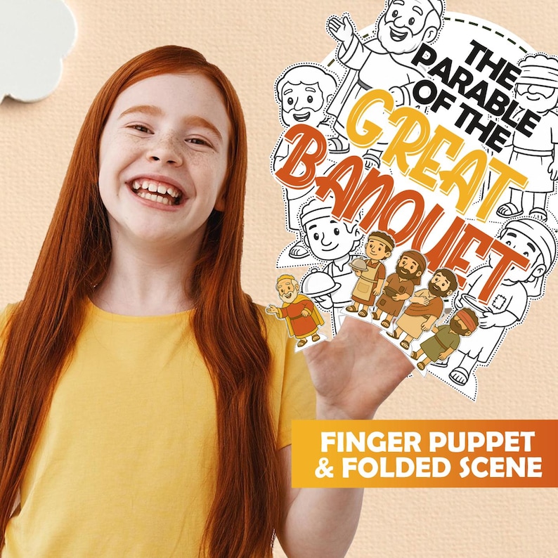 Parable of the Great Banquet Bible Activity Sheet – Great Craft for ...
