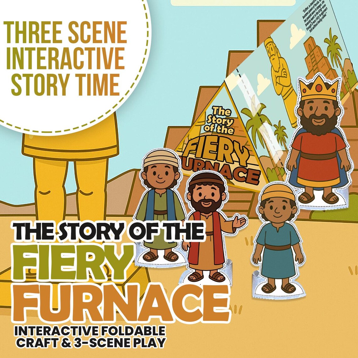 The Fiery Furnace Bible Craft | Finger Puppets, Paper Dolls ...