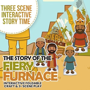 The Fiery Furnace Bible Craft | Finger Puppets, Paper Dolls ...