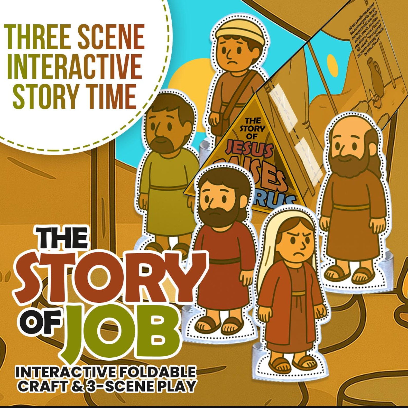 Job Bible Story Craft | Finger Puppets, Paper Dolls, Interactive ...