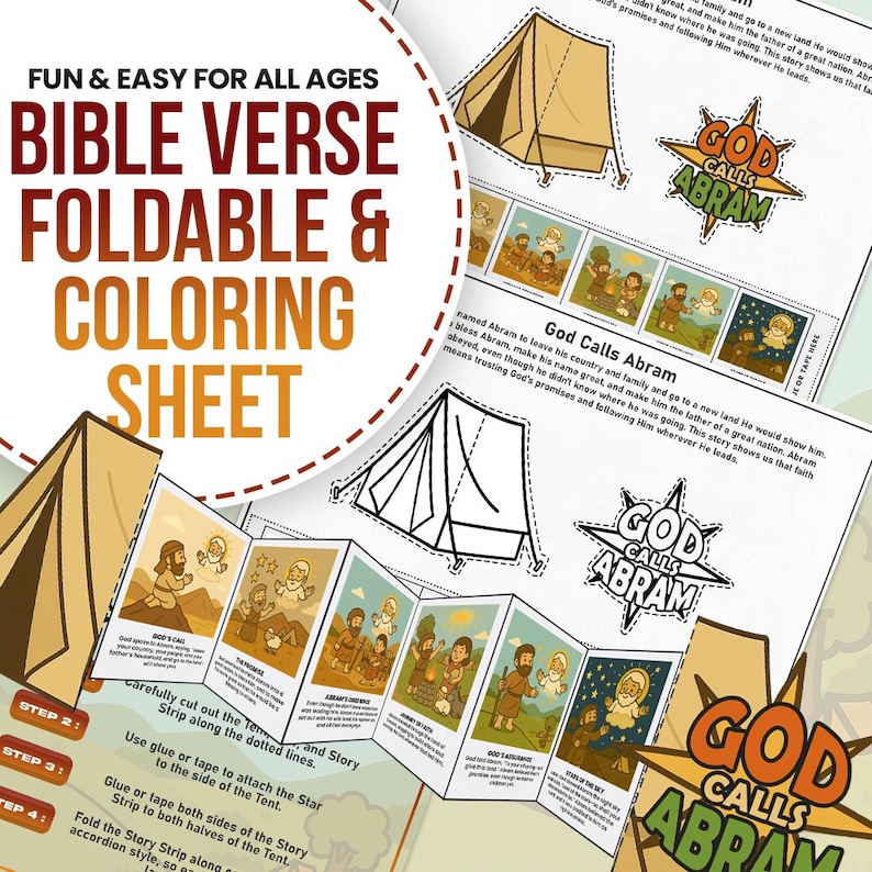 God Calls Abram Instant Download, Great for Christian Kids ...