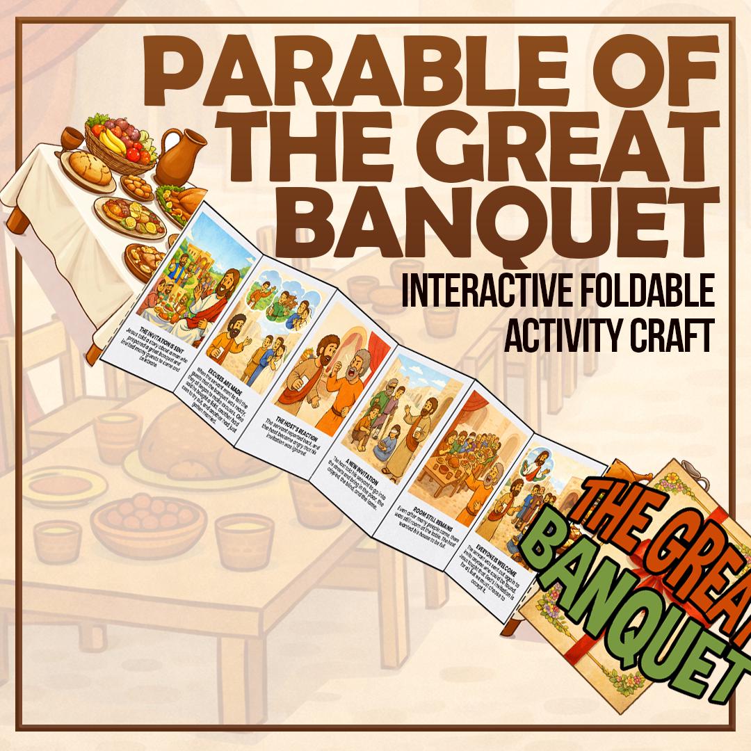 Parable of the Great Banquet Instant Download, Great for Christian Kids ...
