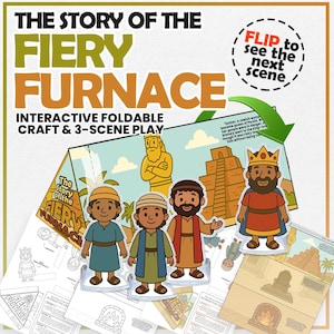 The Fiery Furnace Bible Craft | Finger Puppets, Paper Dolls ...