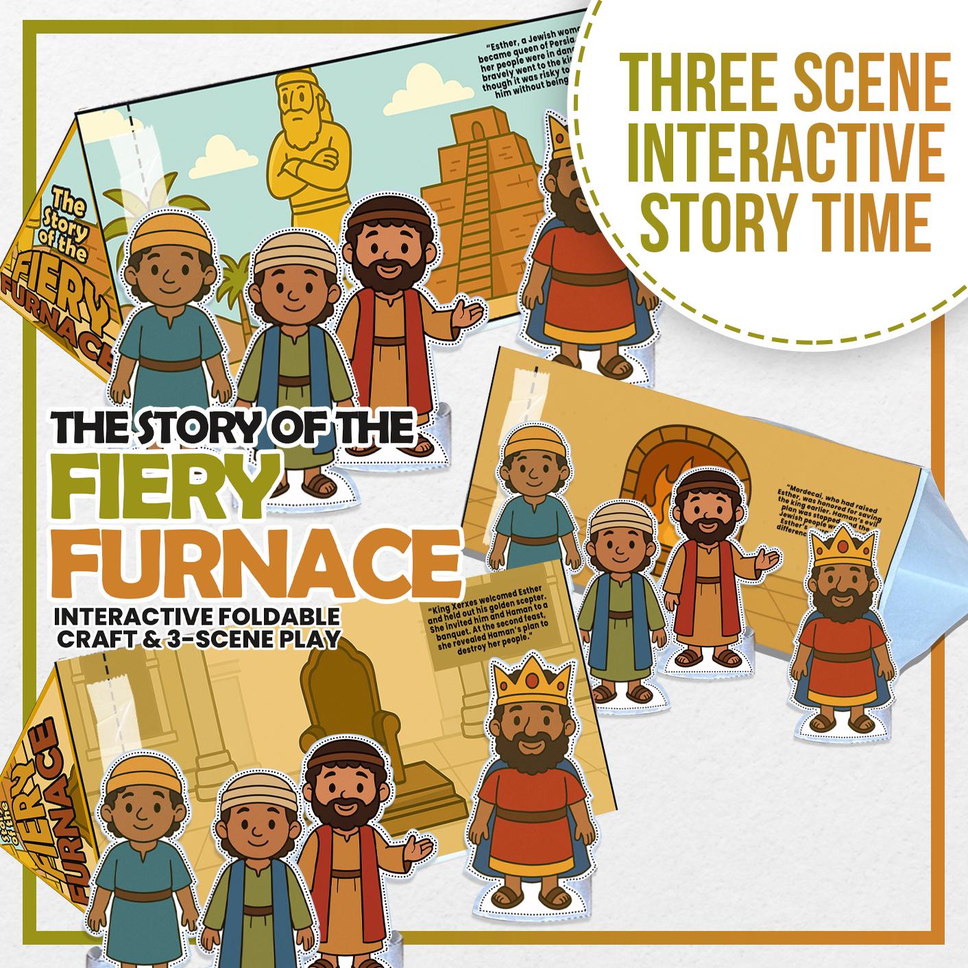 The Fiery Furnace Bible Craft | Finger Puppets, Paper Dolls ...