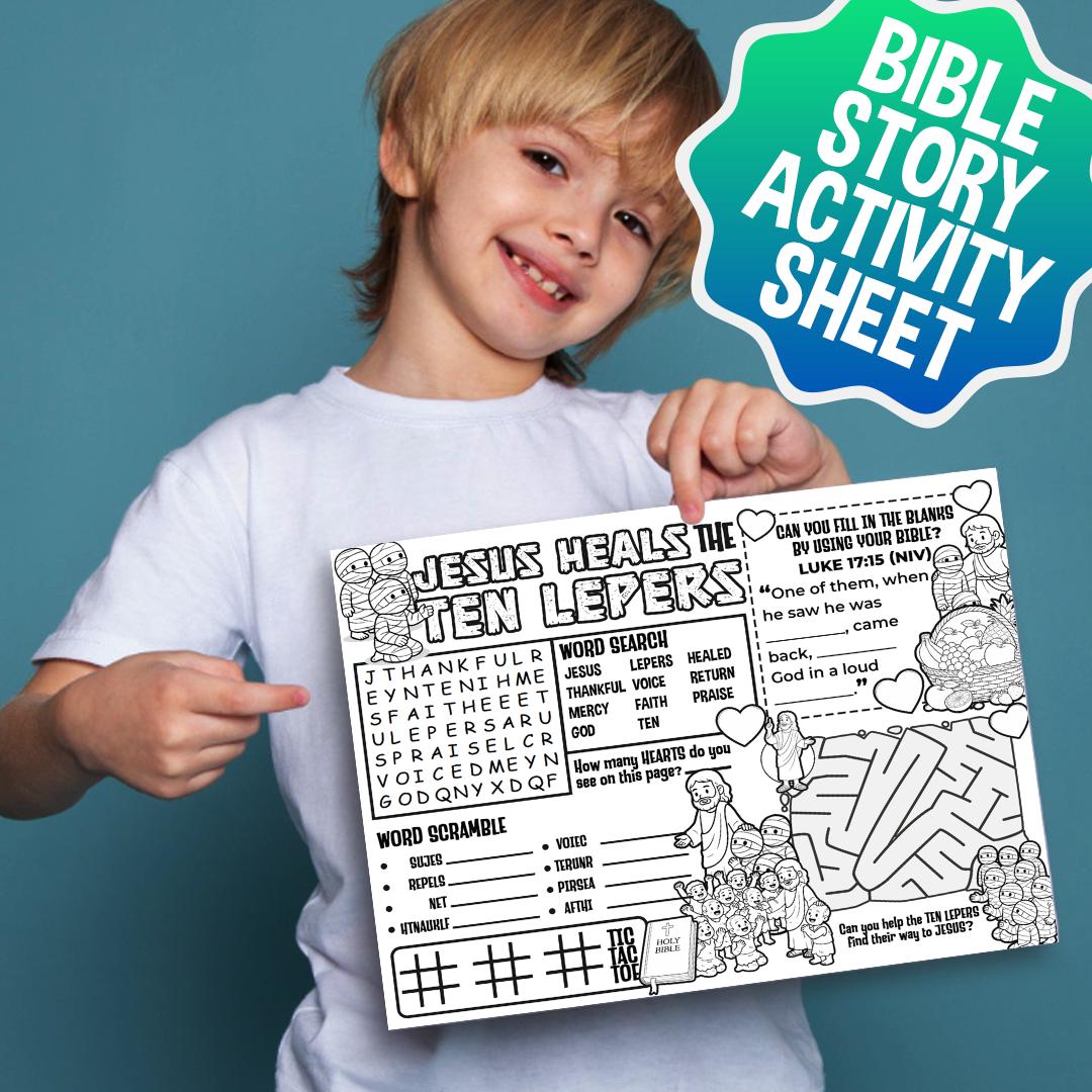 Jesus Heals the Ten Lepers Activity Sheet – Instant Download, Great ...