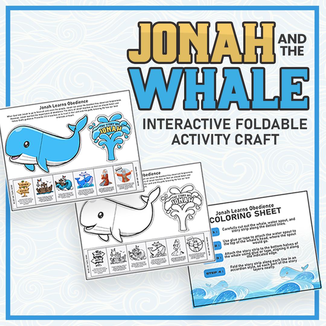 Jonah and the Whale Craft Kit – Instant Download, Great for Christian ...