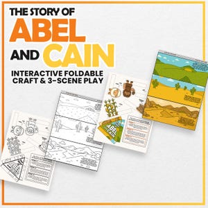 Cain & Abel Bible Story Craft | Finger Puppets, Paper Dolls ...