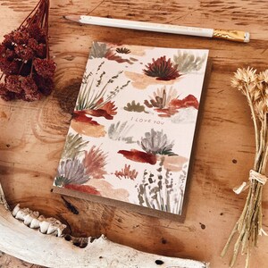 I Love You Desert Neutral Earth Tone Handmade Greeting Card - Etsy