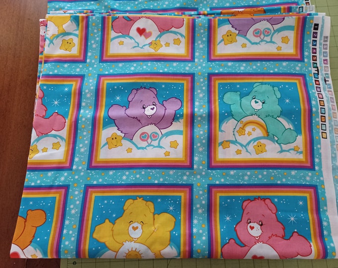 Care Bears Cotton Panel Fabric - Etsy
