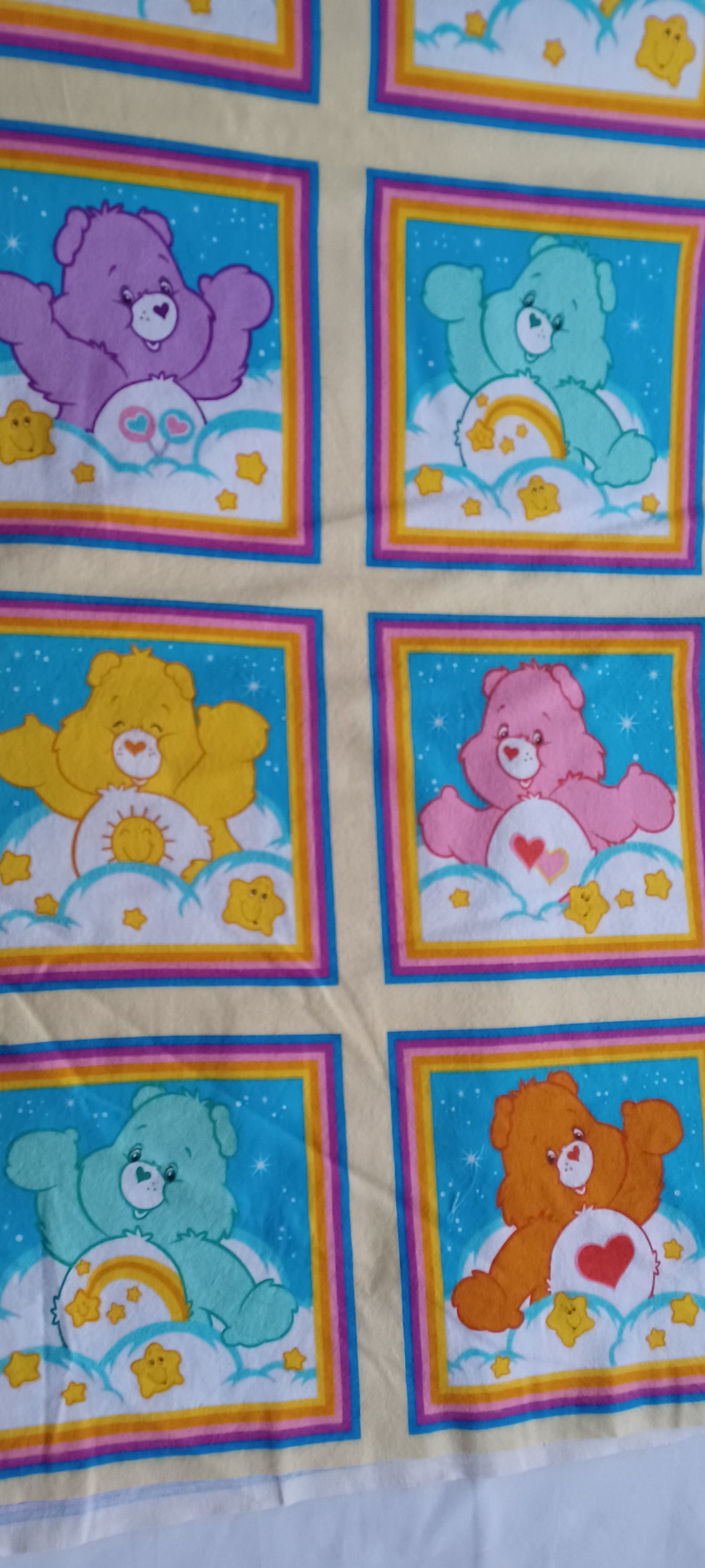Care Bears Cotton Flannel Panel Fabric Great to Make Rag - Etsy