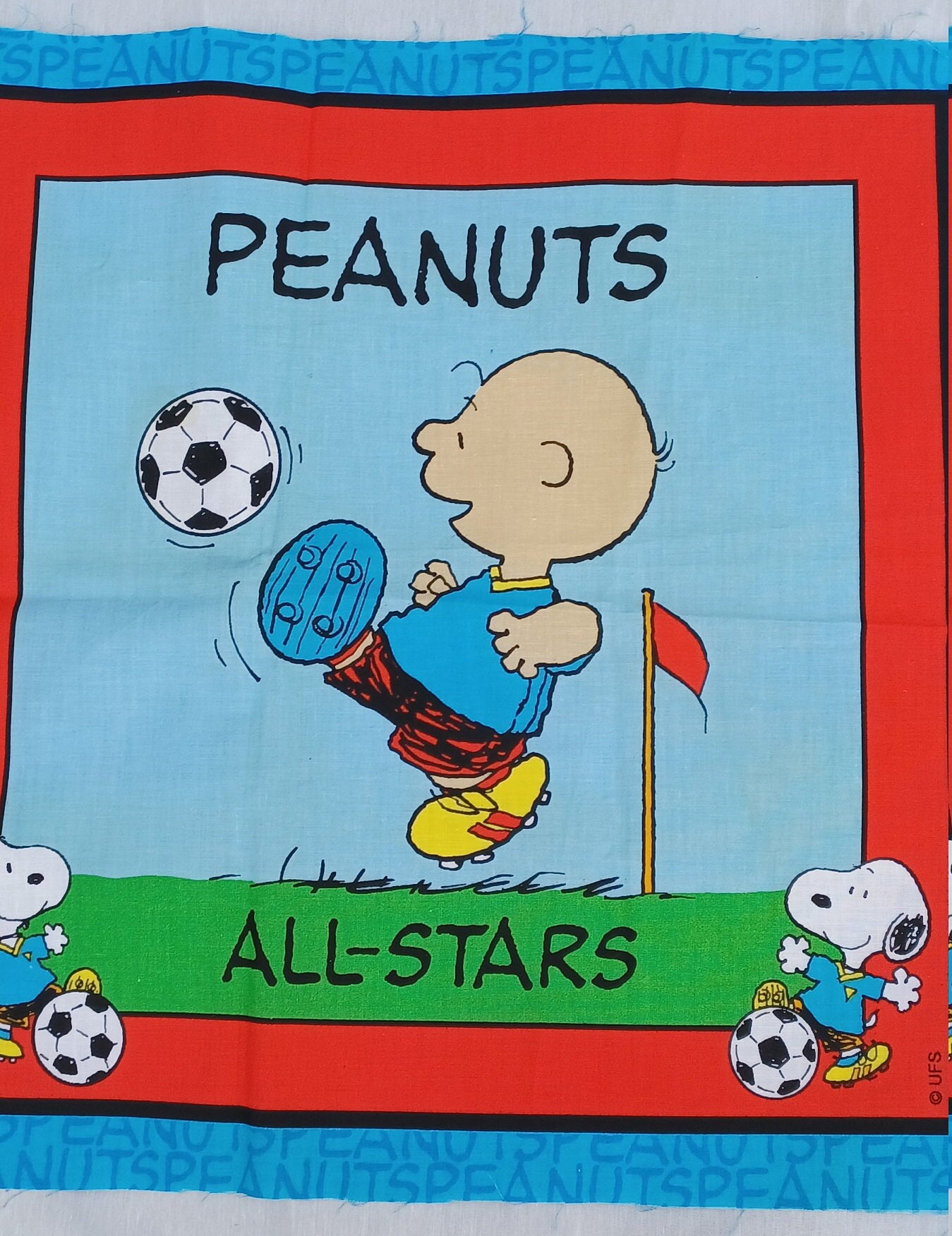 Vintage Peanuts Charlie Brown and Snoopy Pillow Fabric Panels - Etsy