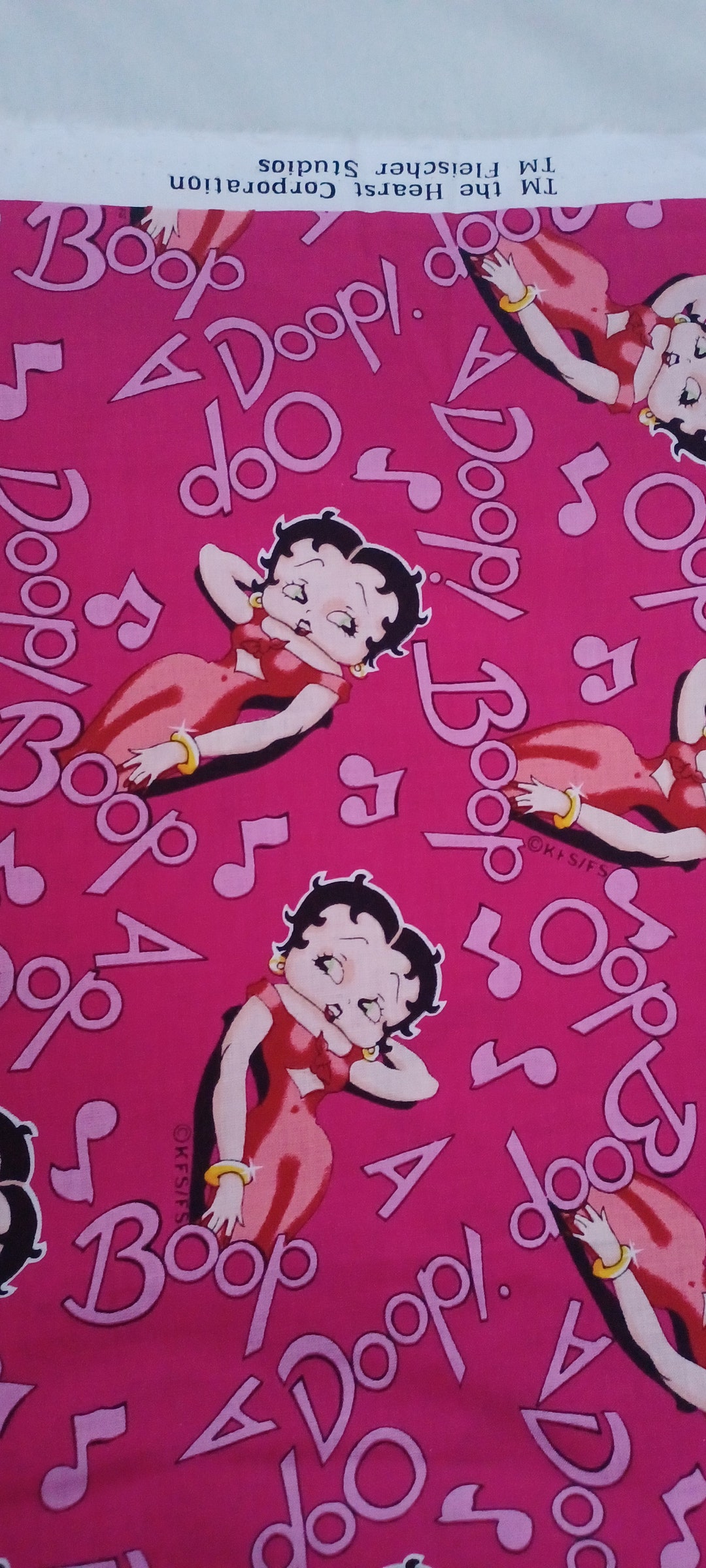 Betty Boop Cotton Fabric - Etsy