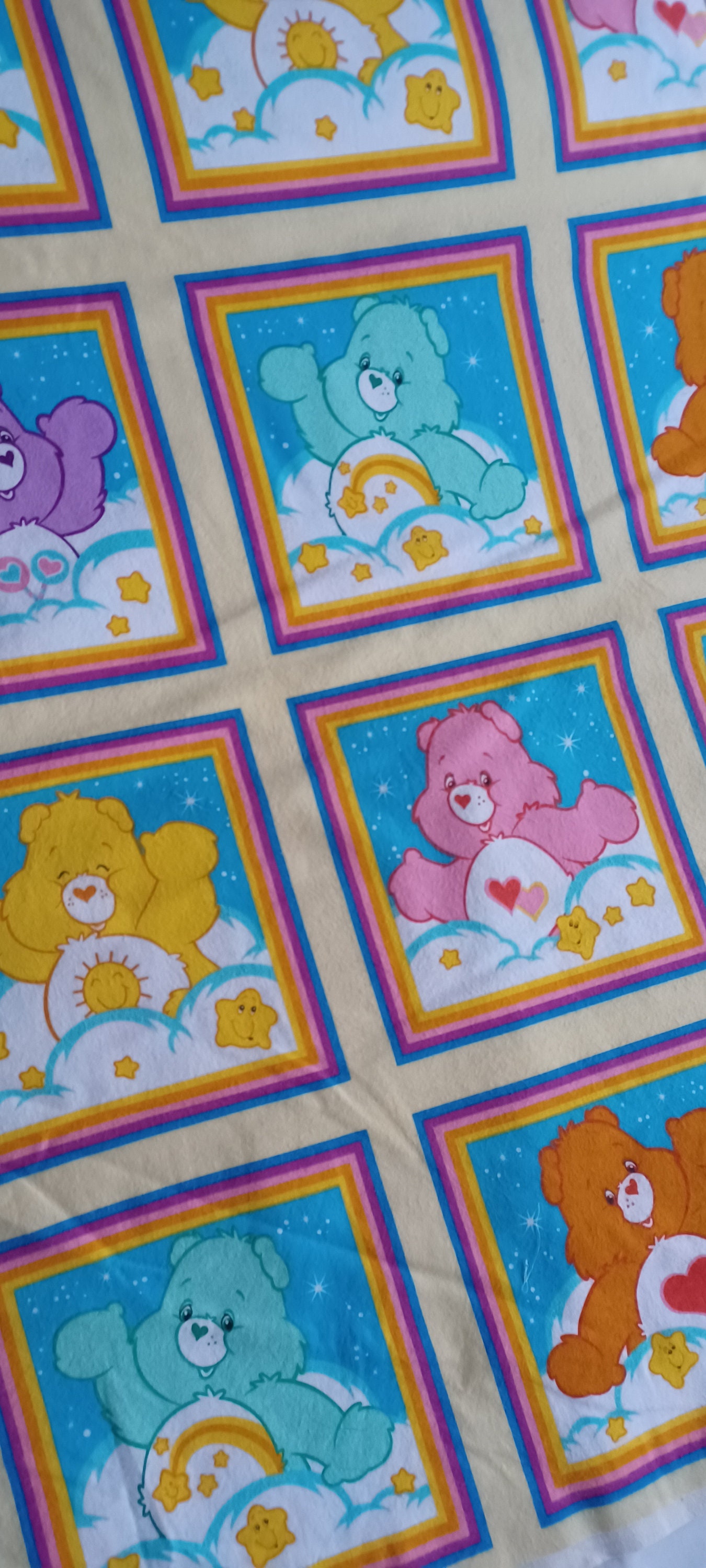 Care Bears Cotton Flannel Panel Fabric Great to Make Rag - Etsy