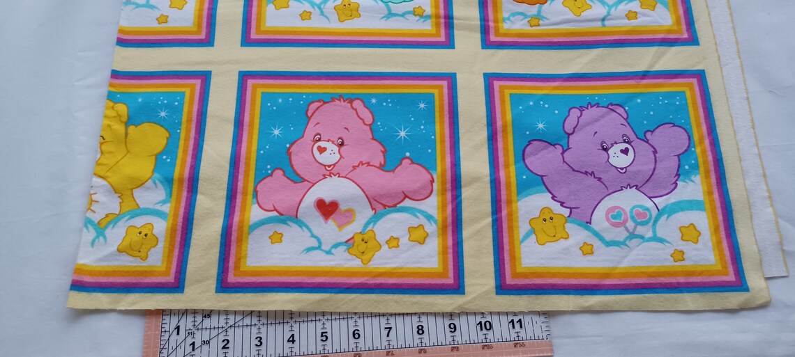 Care Bears Cotton Flannel Panel Fabric Great to Make Rag - Etsy