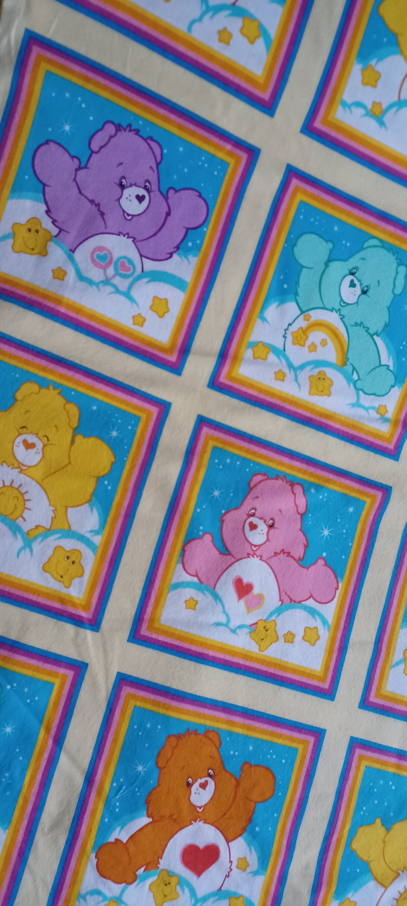 Care Bears Cotton Flannel Panel Fabric Great to Make Rag - Etsy