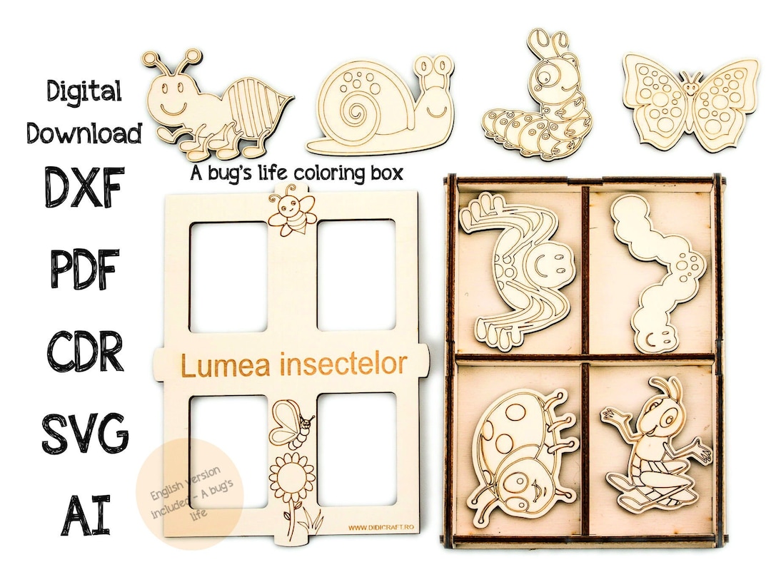 Bugs Vector Laser Cut Template: CNC Plywood Model (digital Download) - Etsy