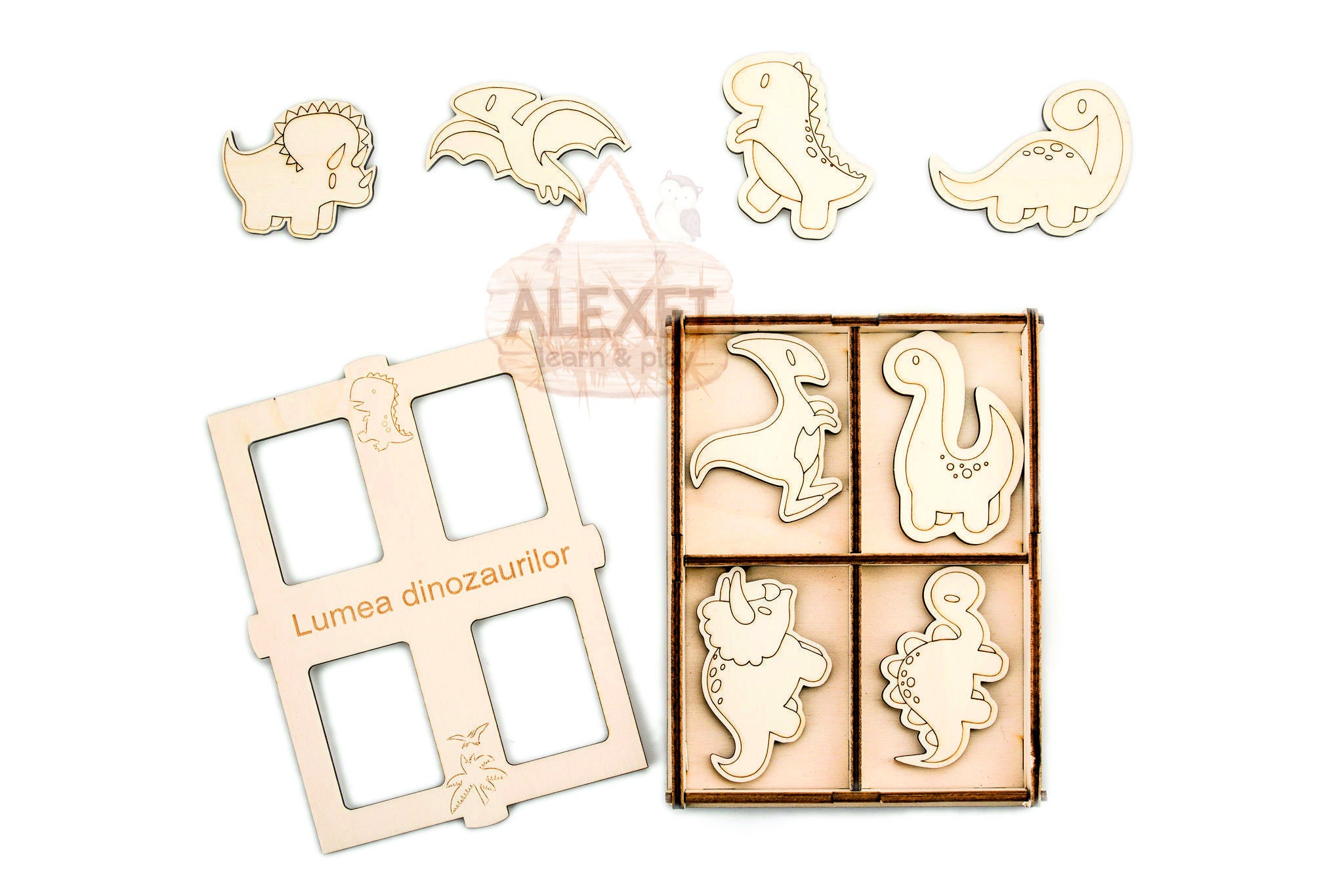 Dinosaur Box Vector Laser Cut Dinosaurs for Painting Laser - Etsy