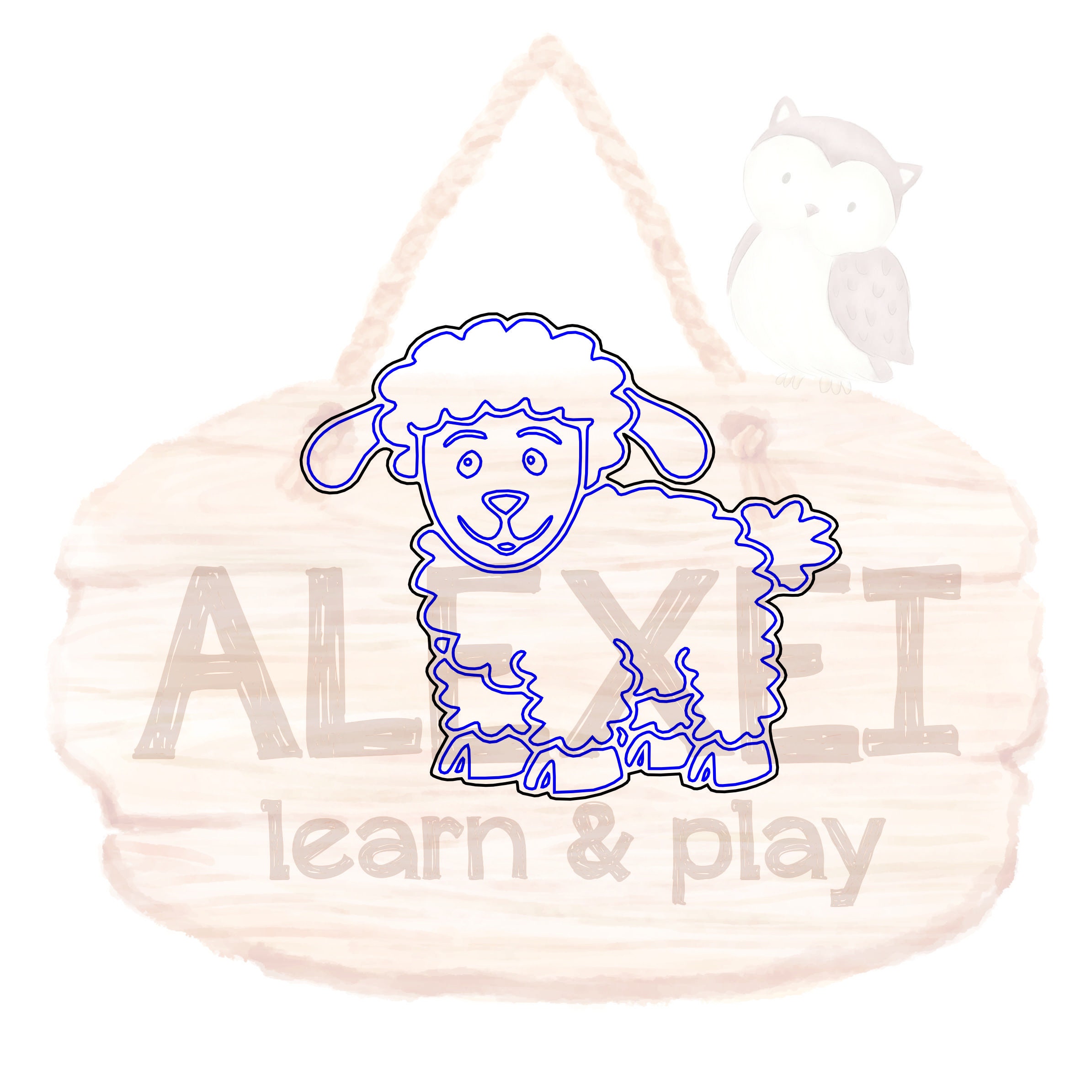 Sheep Vector Laser Cut Template Sheep Cut File Digital Vector Art ...