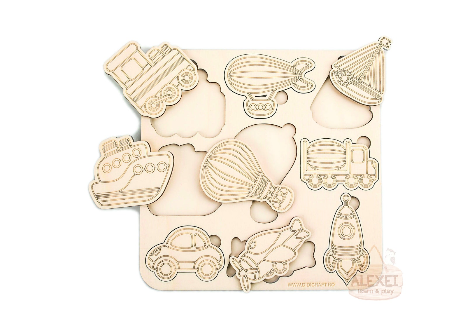 Cars Vector Laser Cut Puzzle Template (digital Download) - Etsy