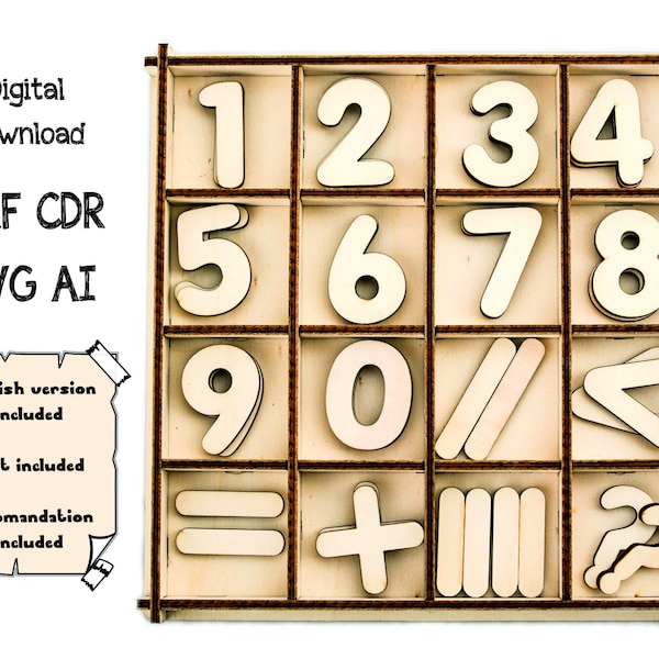 Laser Cut Math - Etsy