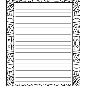 Printable 25 Framed Notes Pages PDF - Etsy