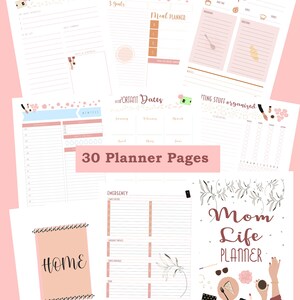 Mom Life Planner Printable, Organizer for Busy Moms - Etsy