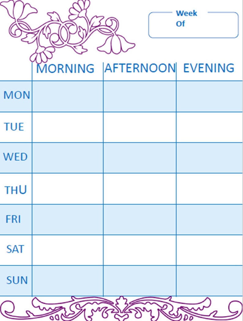 Printable Weekly Planner Printables PDF - Etsy
