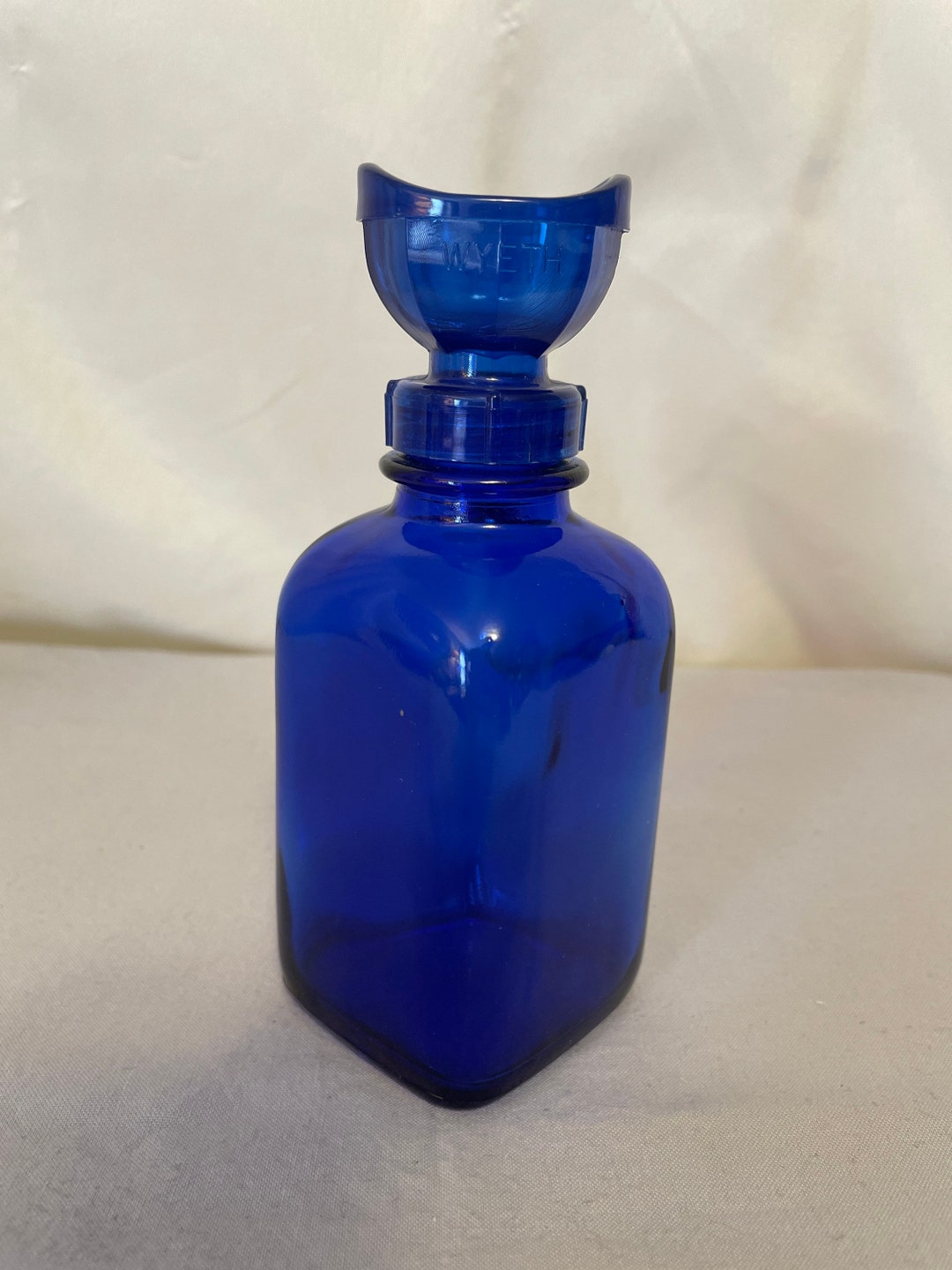Vintage Cobalt Blue Glass Wyeth Collyrium Soothing Eye Lotion - Etsy
