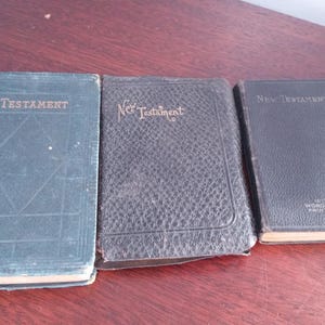 Choice Small Antique Bible Decor Religious Library Decorative Leather ...