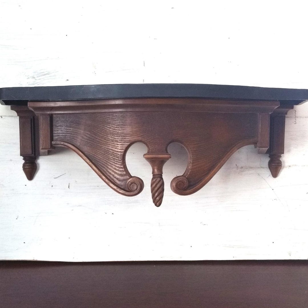 Syroco Wall Shelf 3040 Vintage Scrollwork Elegant Wood Knick Knack ...