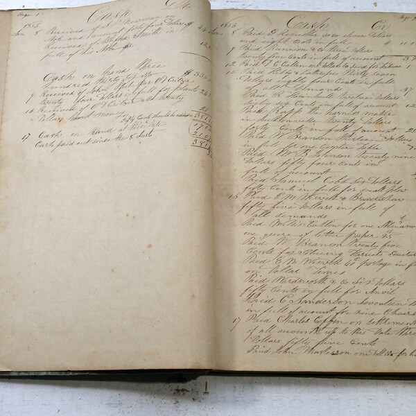 Antique Ledger Paper - Etsy
