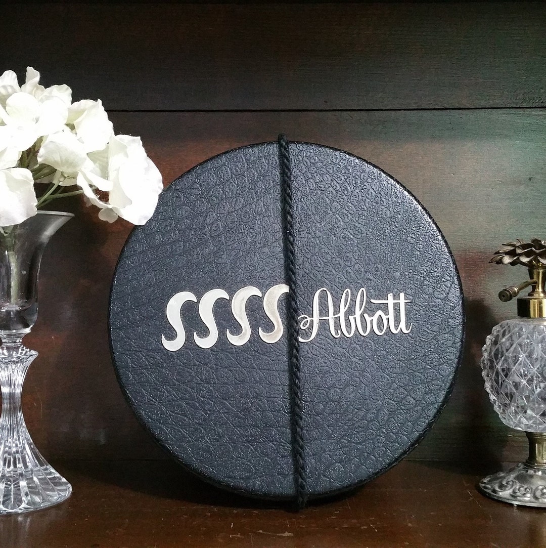 Wig Box Abbott Tresses Inc of New York 1960s Black Plastic Hat Storage ...