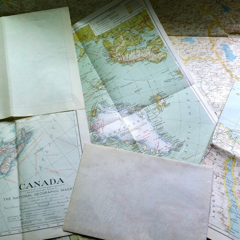 Distressed Map - Etsy