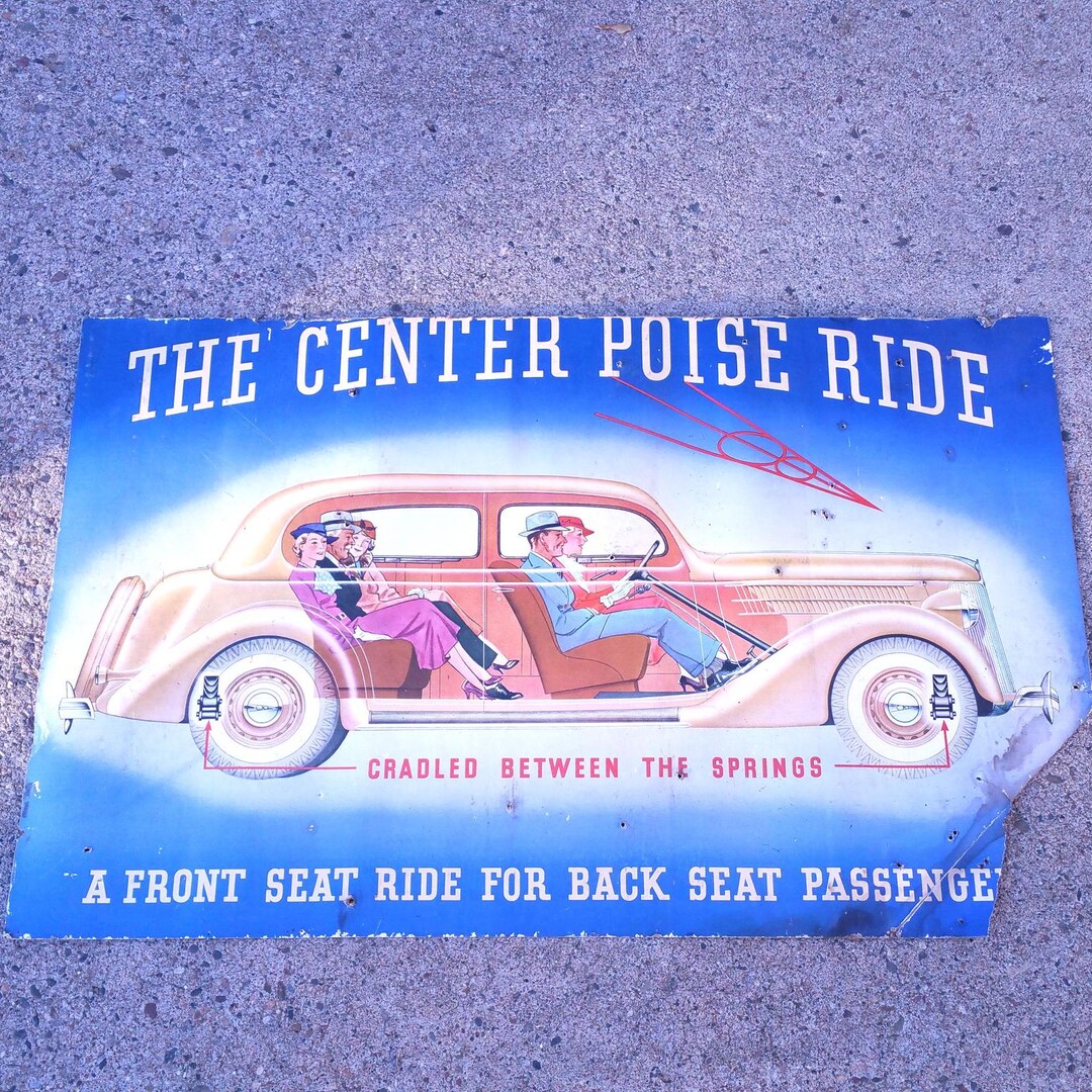 30s Ford V8 Poster Advertise Front Seat Ride for Back Seat Passengers ...