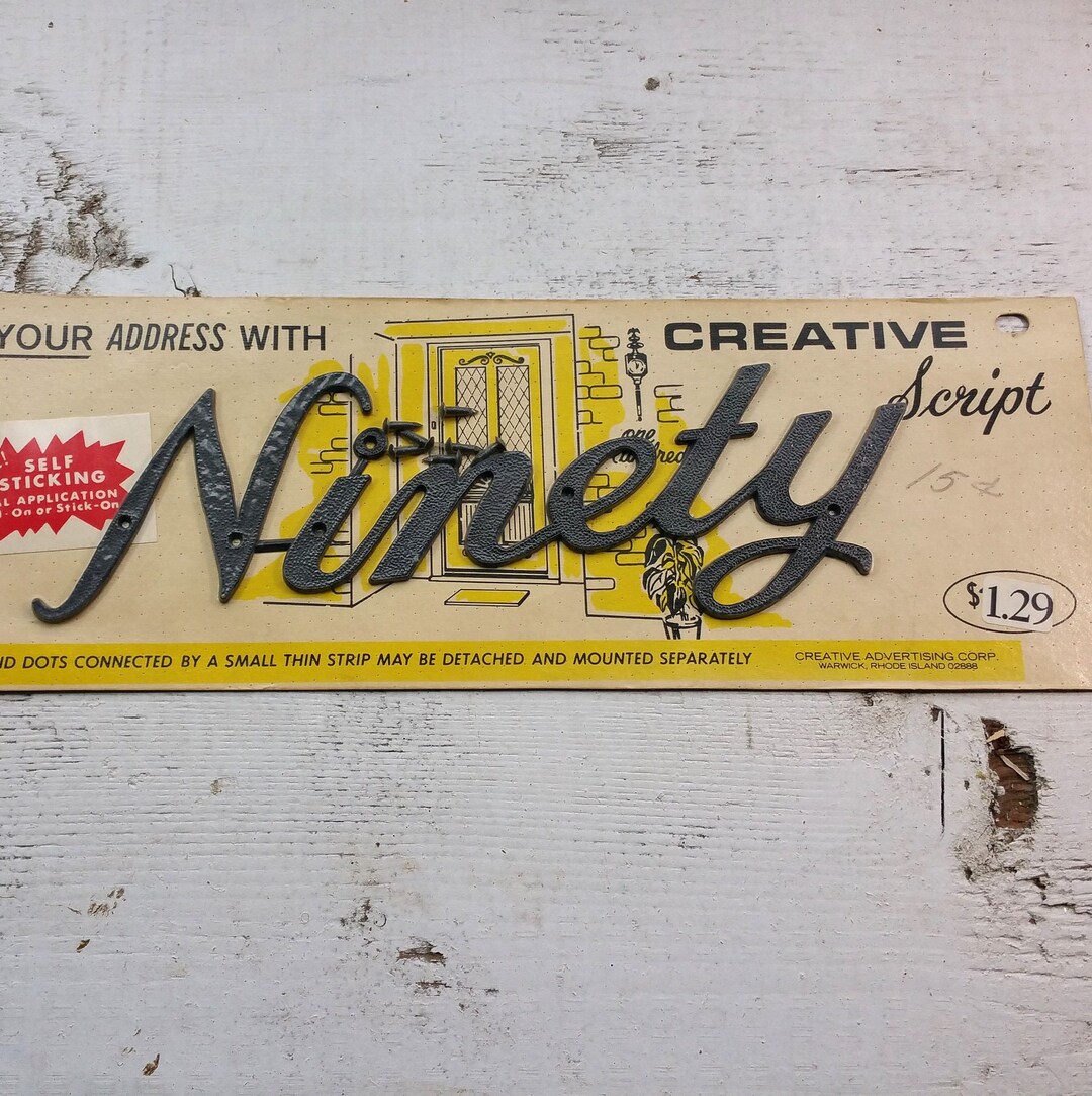 90 Creative Script Address Number Ninety Spelled Out Cursive Writing ...