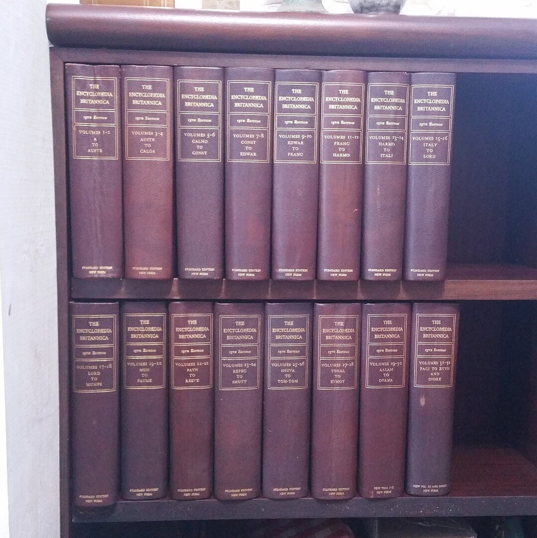 Complete 1926 Encyclopedia Britannica Vintage Decorative 16 Book Set 32 ...